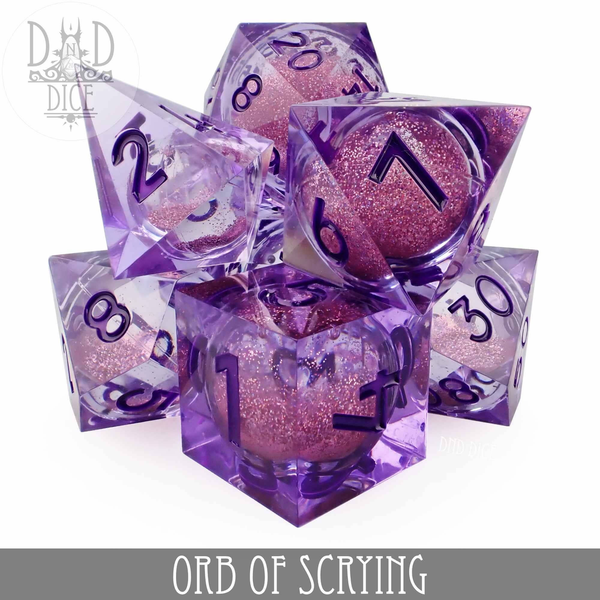 Dice Set - Orb of Scrying Liquid Core – Windy Woman Inc Family of Stores